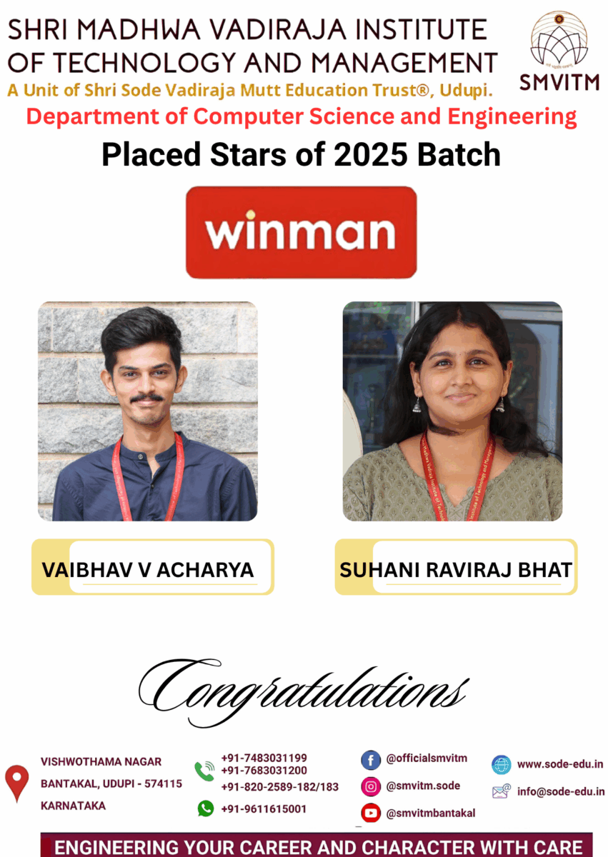 B.E Placement Cell | sode-edu.in/smvitm